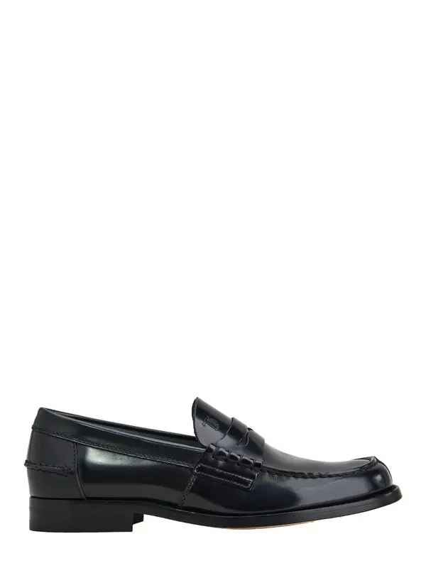 TOD'S Leather Loafers - Black