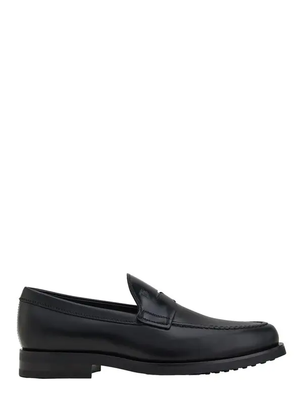 TOD'S Leather Loafers - Black