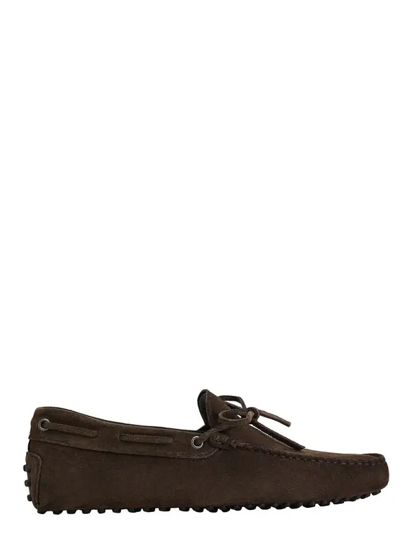 TOD'S Gommino Suede Loafers - Brown