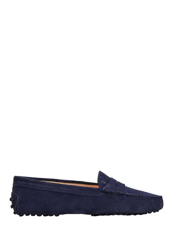 TOD'S Suede Gommino Loafers - Blue