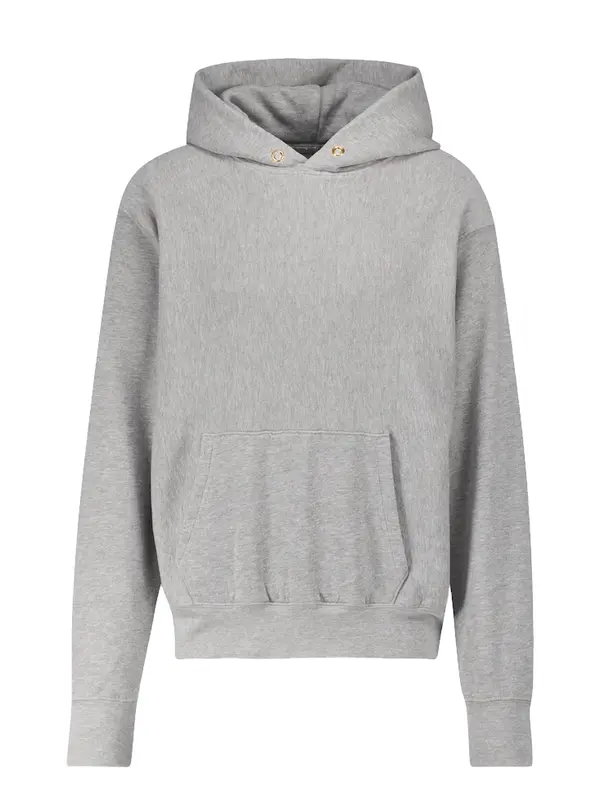 LES TIEN Cotton Hooded Sweatshirt - Grey