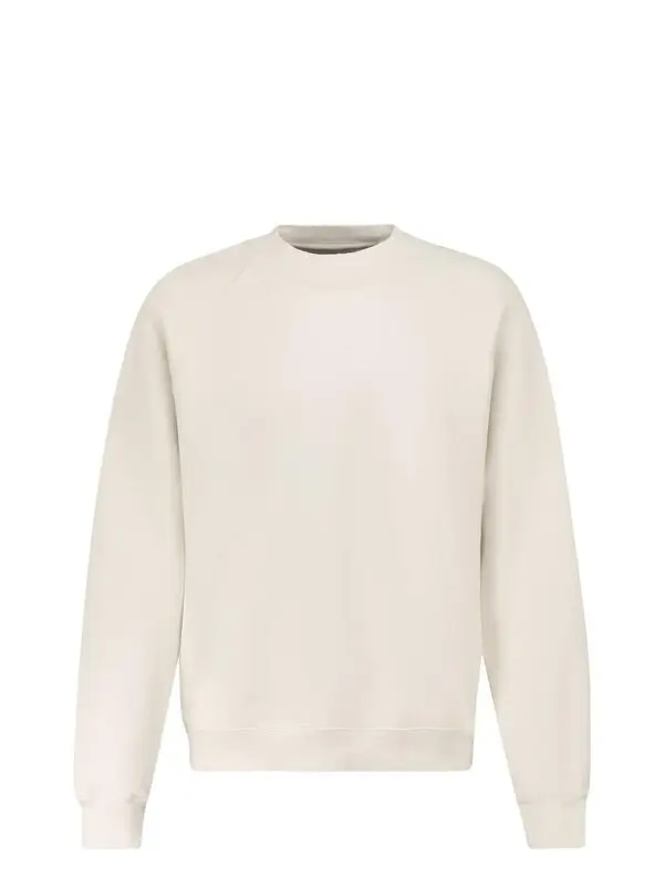 LES TIEN Classic Cotton Raglan Sweatshirt - Neutrals
