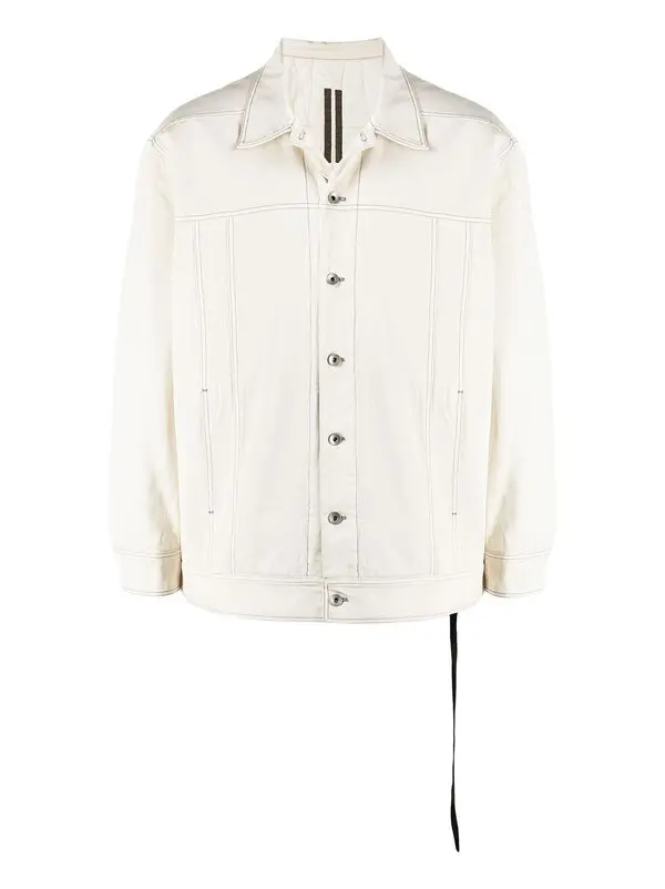 Rick Owens Jumbo Worker Jacket - Neutrals