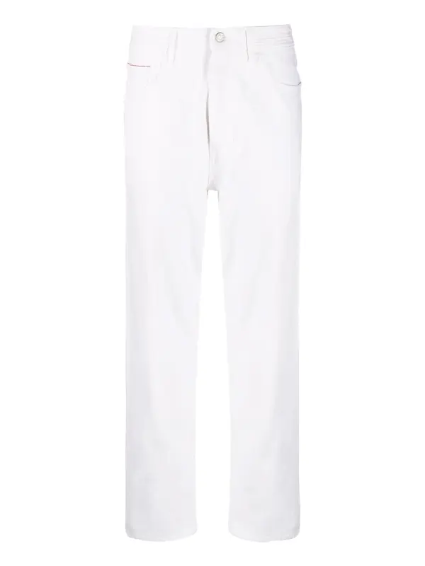 Jacob Cohen Cropped Straight-leg Jeans - White