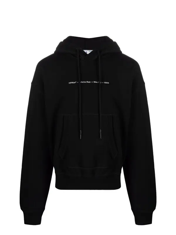 Off-White Arrows Graphic-print Hoodie - Black
