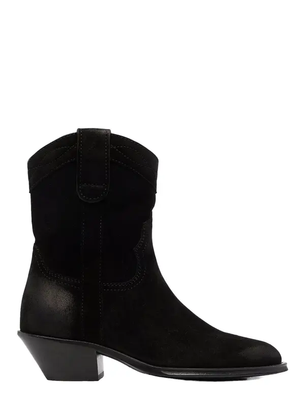 Saint Laurent 45mm Eastwood Cowboy Boots - Black