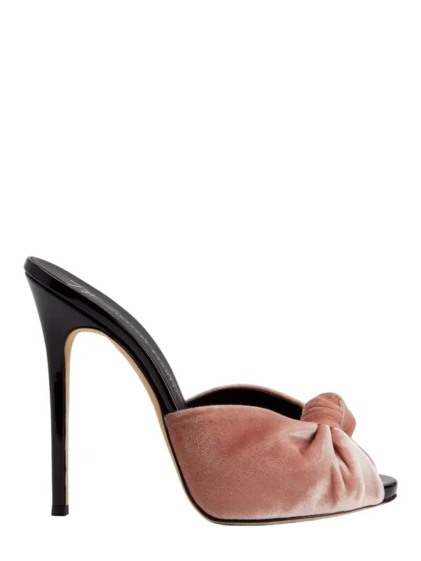 GIUSEPPE ZANOTTI 120mm Bridget Knot-detail Sandals - Pink