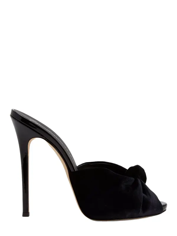 GIUSEPPE ZANOTTI 120mm Bridget Knot-detail Sandals - Black