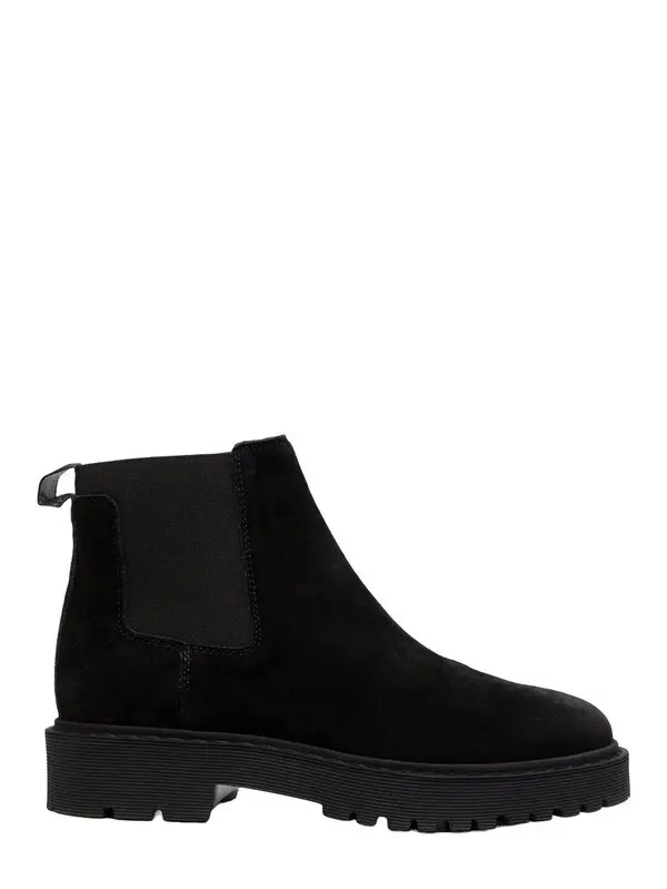 Hogan Panelled Chelsea Ankle Boots - Black
