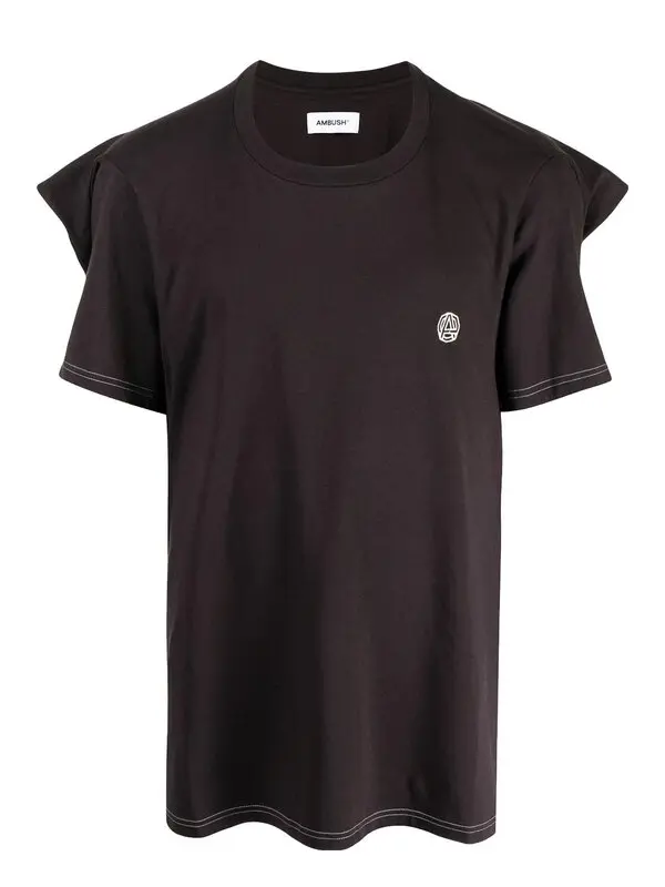 AMBUSH Panel-detail T-shirt - Brown