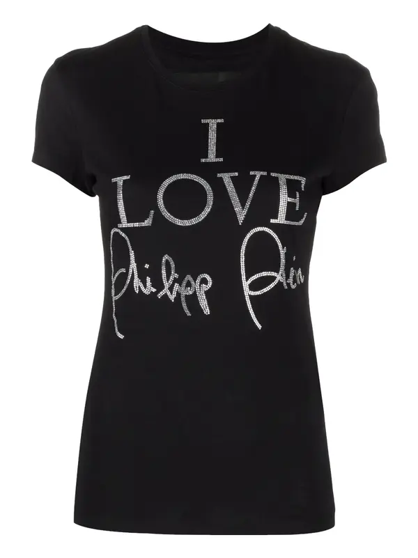 Philipp Plein Crystal-embellished T-shirt - Black