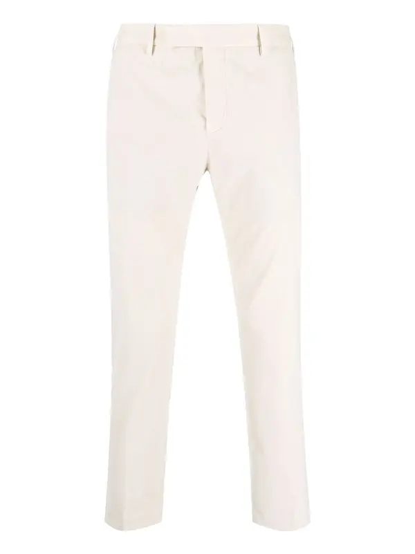 PT TORINO Cropped Chino Trousers - Neutrals
