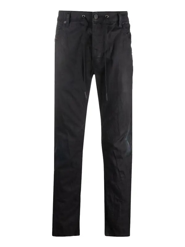 DIESEL® Cotton-lyocell Blend Tapered Leg Joggjeans - Black