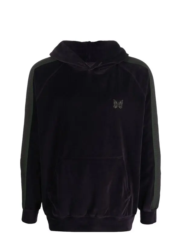 Needles Logo Embroidered Hoodie - Purple