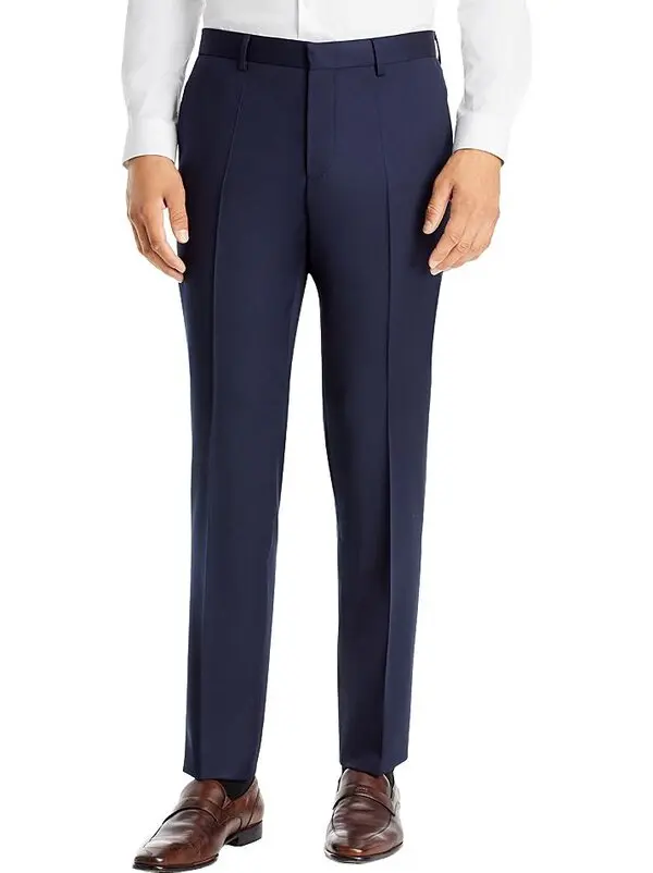 BOSS Genius Slim-fit Trousers - Dark Blue