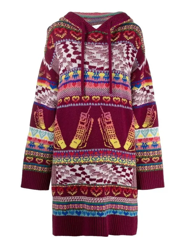 Stella McCartney Intarsia Knit Jumper - Red