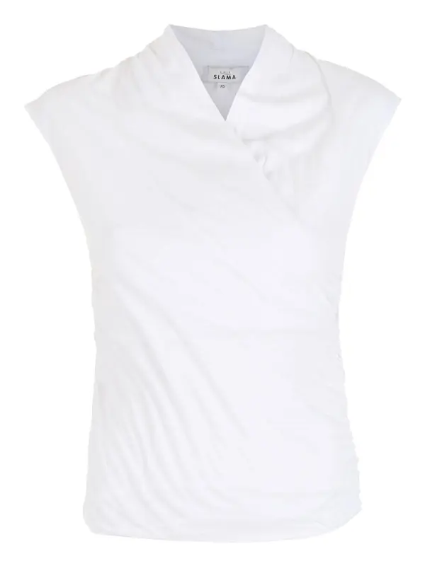 AMIR SLAMA V-neck Blouse - White