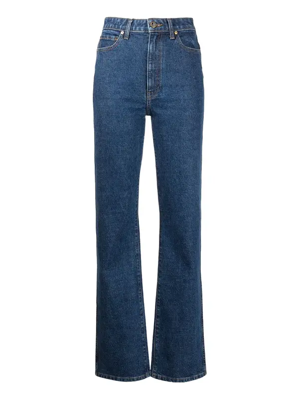 Khaite The Danielle High-rise Jeans - Blue
