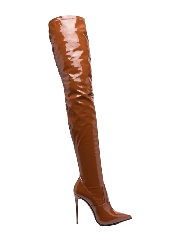 LE SILLA Eva Stiletto Thigh-high Boots - Brown