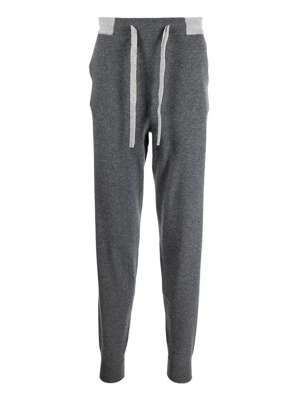 N.peal Knitted Two-pocket Track Trousers - Grey