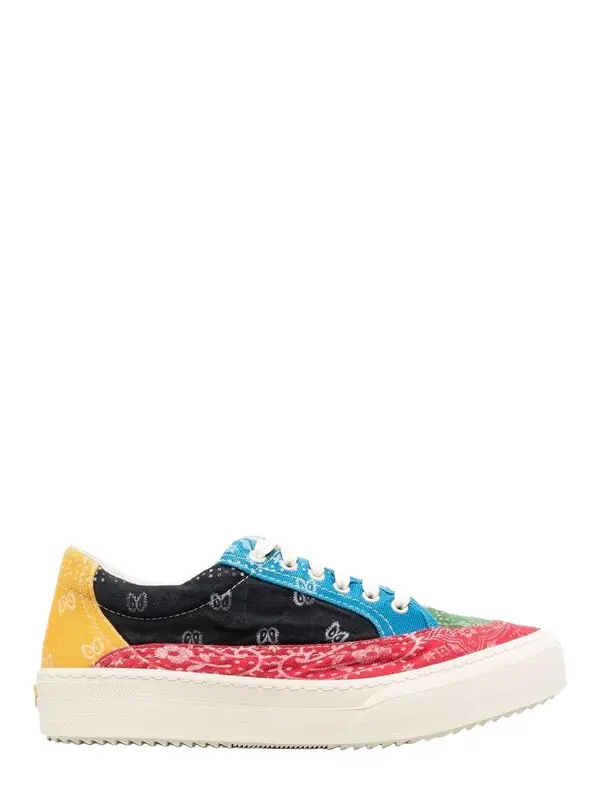 Rhude Bandana Print Sneakers - Blue
