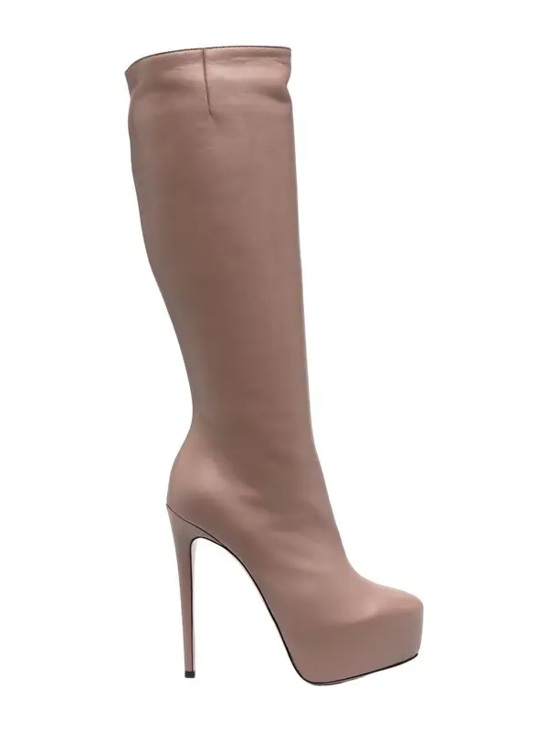 LE SILLA Miranda Thigh-high Boots - Neutrals