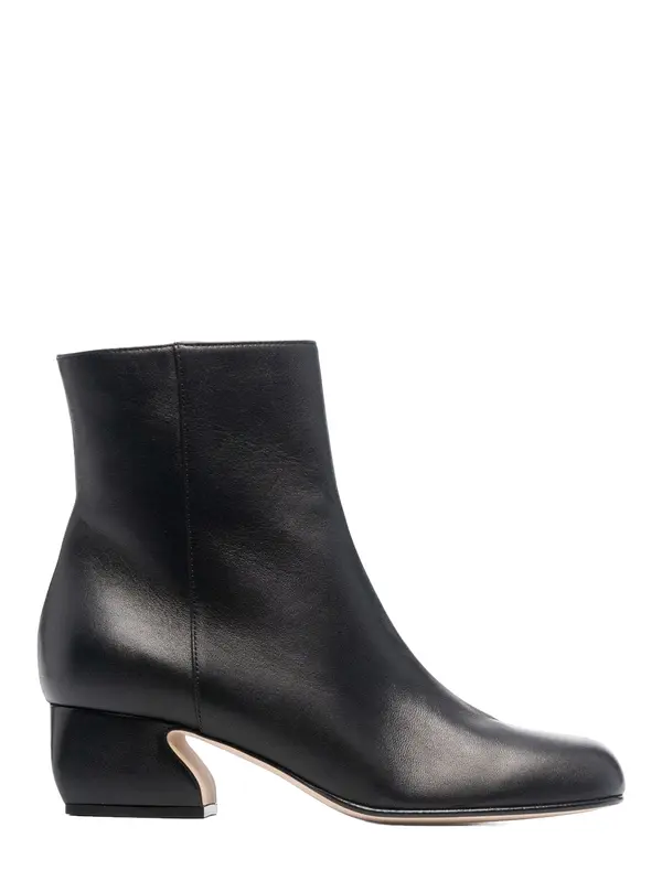 SERGIO ROSSI Block-heel Ankle Boots - Black