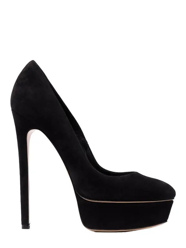 Casadei Flora Suede Pumps - Black