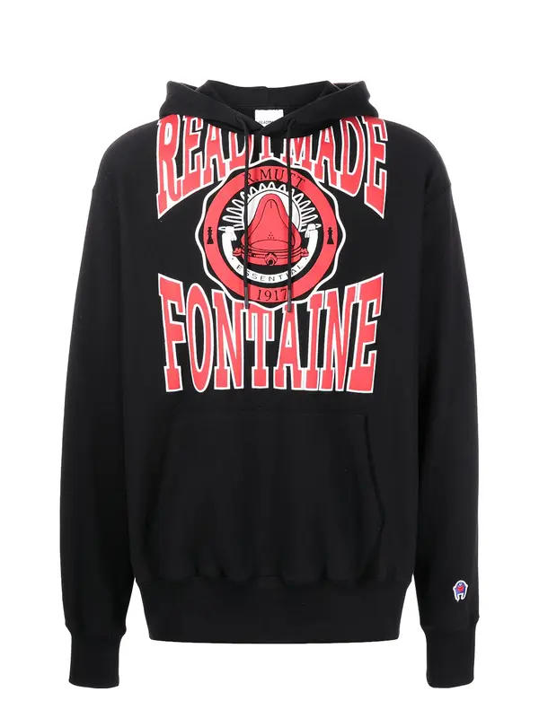 Readymade Logo-print Hoodie - Black