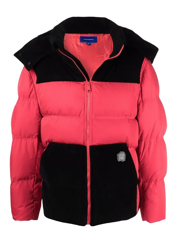 ADER ERROR Panelled Padded Jacket - Red