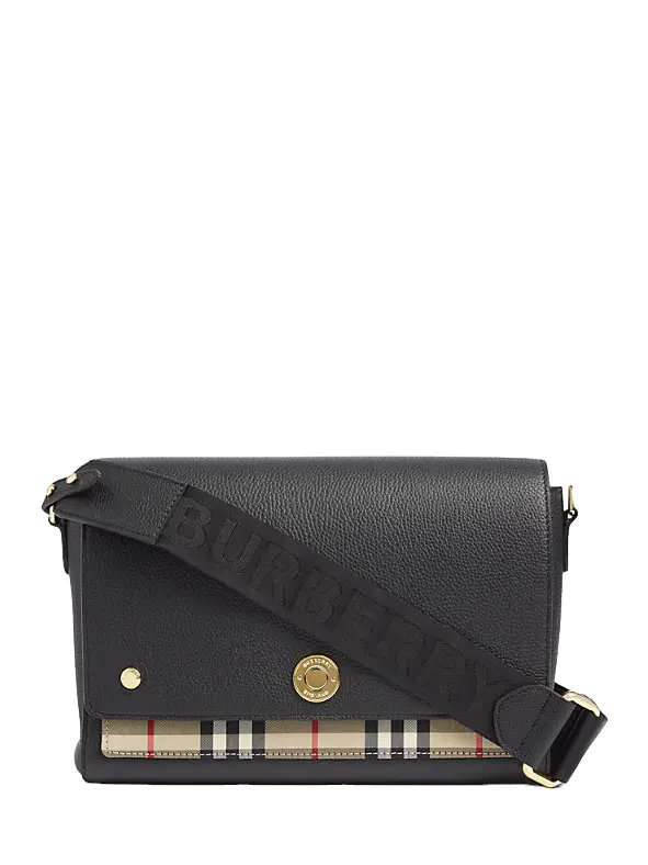 Burberry Hackberry Leather Crossbody Bag - Black