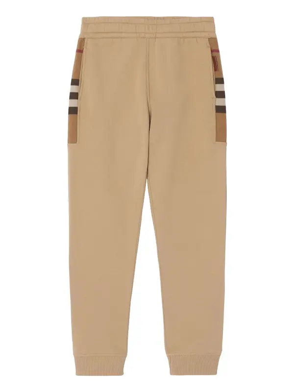 Burberry Check-pattern Track Pants - Neutrals