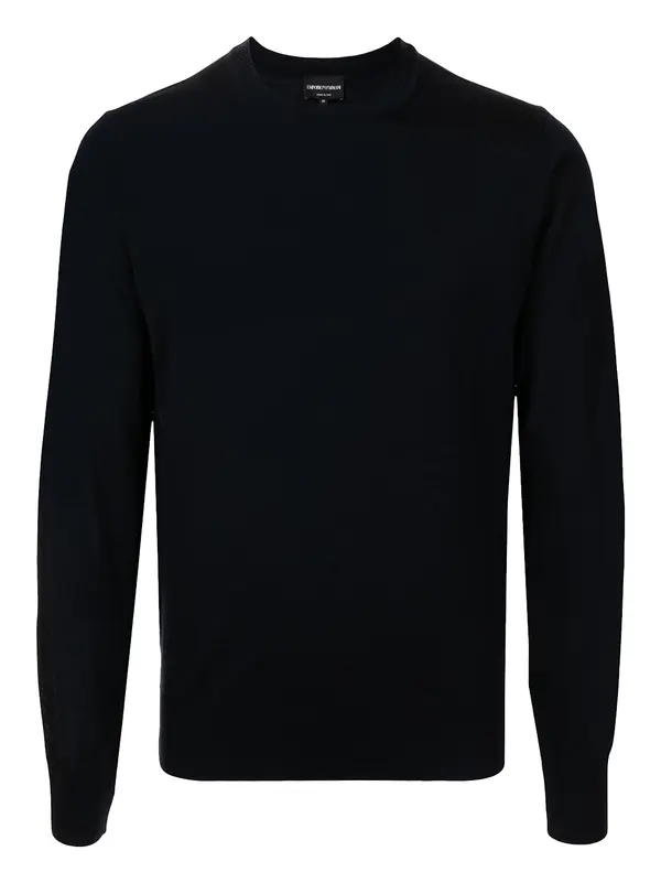 Emporio Armani Virgin Wool Sweater - Blue