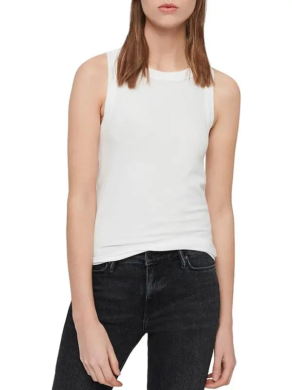 ALLSAINTS Rina Rib-knit Tank - White