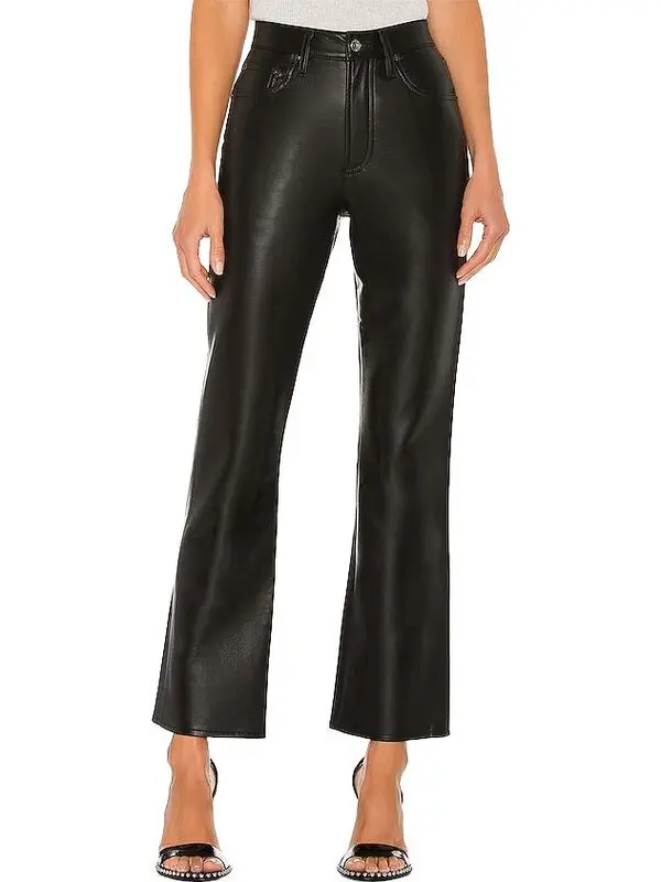AGOLDE Recycled Leather Relaxed Boot Pant - Detox