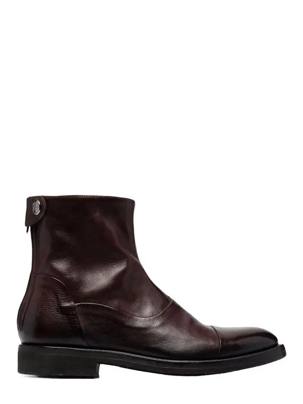 ALBERTO FASCIANI Camil Leather Boots - Brown