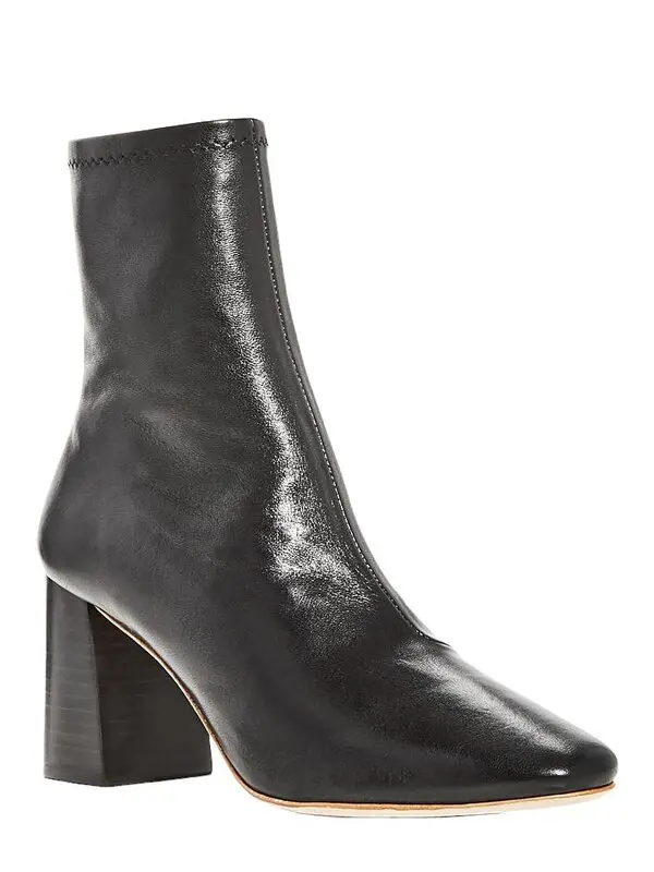 LOEFFLER RANDALL Elise Block Heel Booties - Black