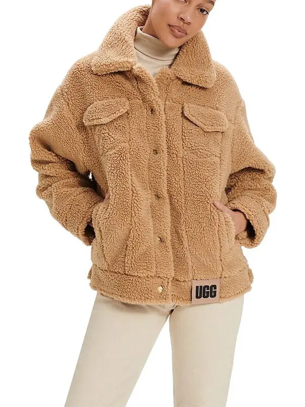 UGG Frankie Sherpa Trucker Jacket - Camel