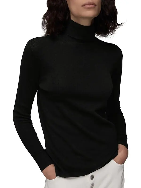 Whistles Turtleneck Sweater - Black