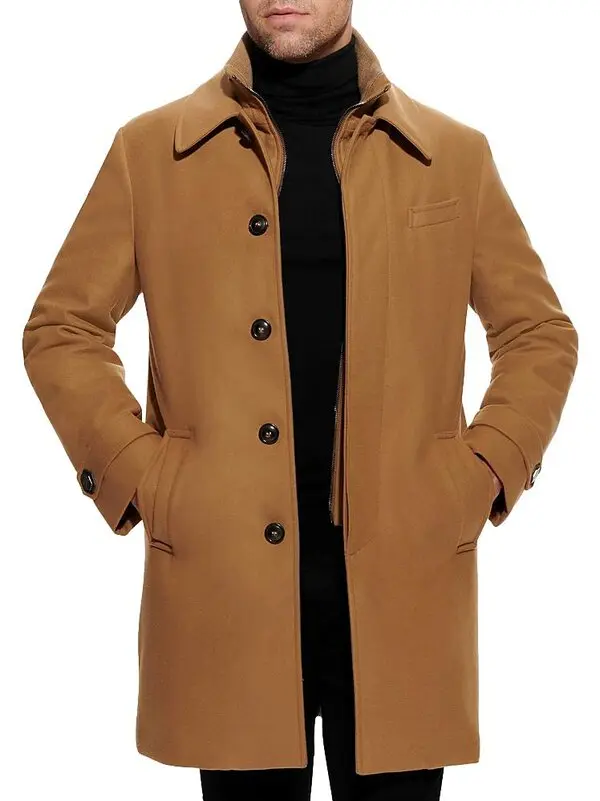 NORWEGIAN WOOL Down Filled Euro Coat - Camel