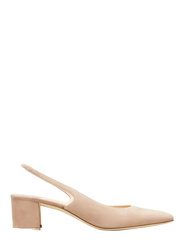 Manolo Blahnik 50mm Allurasa Slingback Pump - Taupe