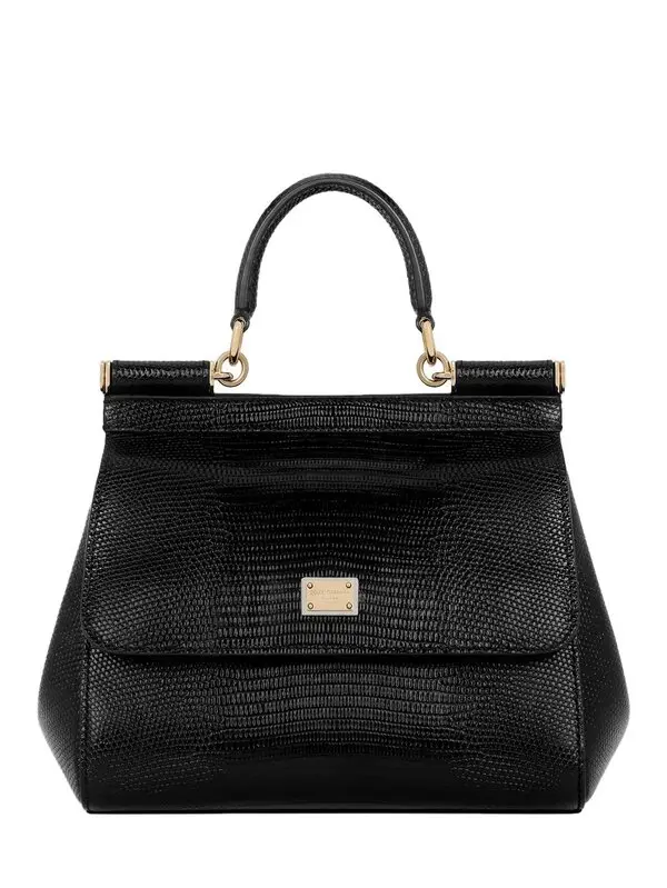 Dolce & Gabbana Medium Sicily Handbag - Black