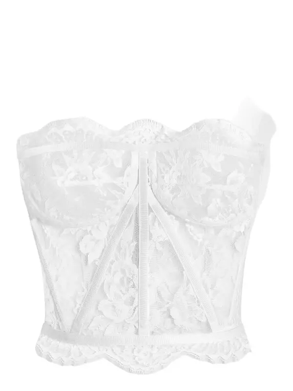 Dolce & Gabbana Lace Bustier - White