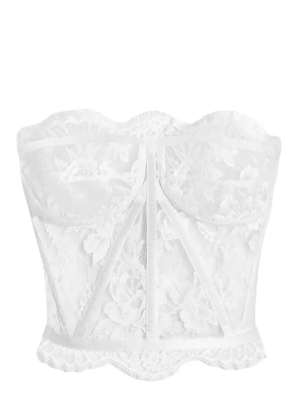 Dolce & Gabbana Lace Bustier - White
