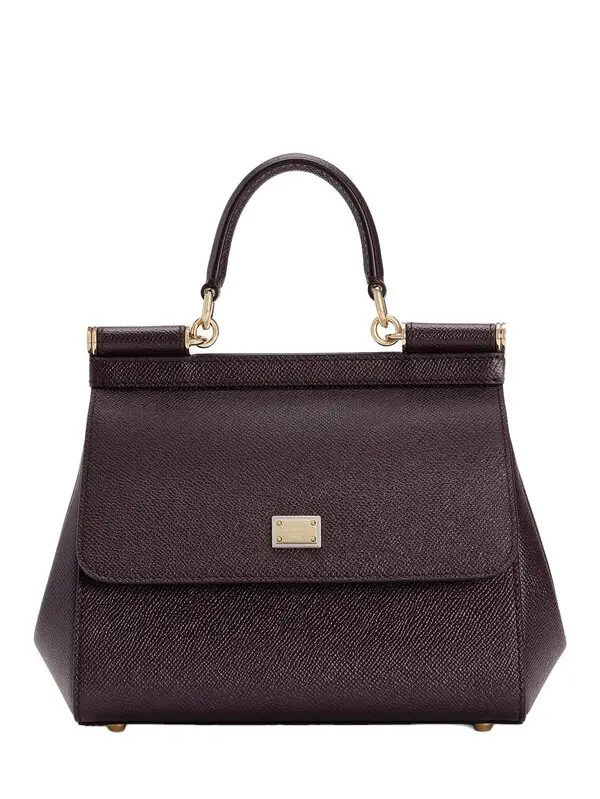 Dolce & Gabbana Small Sicily Bag - Bordeaux