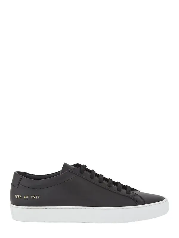 COMMON PROJECTS Achilles Leather Low-top Trainers - Black White Leather