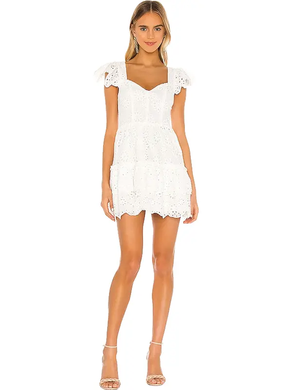 LOVERS AND FRIENDS Sorrento Mini Dress - White