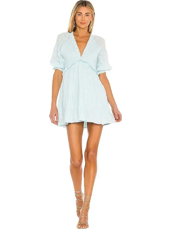 LOVERS AND FRIENDS Finnegan Mini Dress - Sky Blue