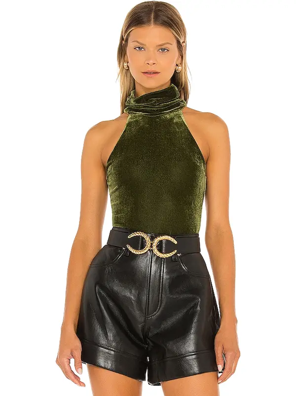 LOVERS AND FRIENDS Ellen Bodysuit - Dark Green