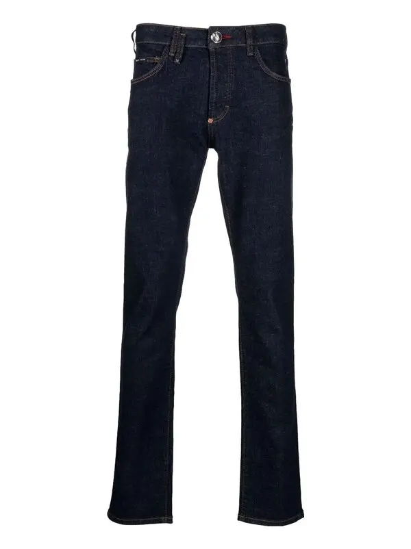 Philipp Plein Super-straight Cut Jeans - Blue